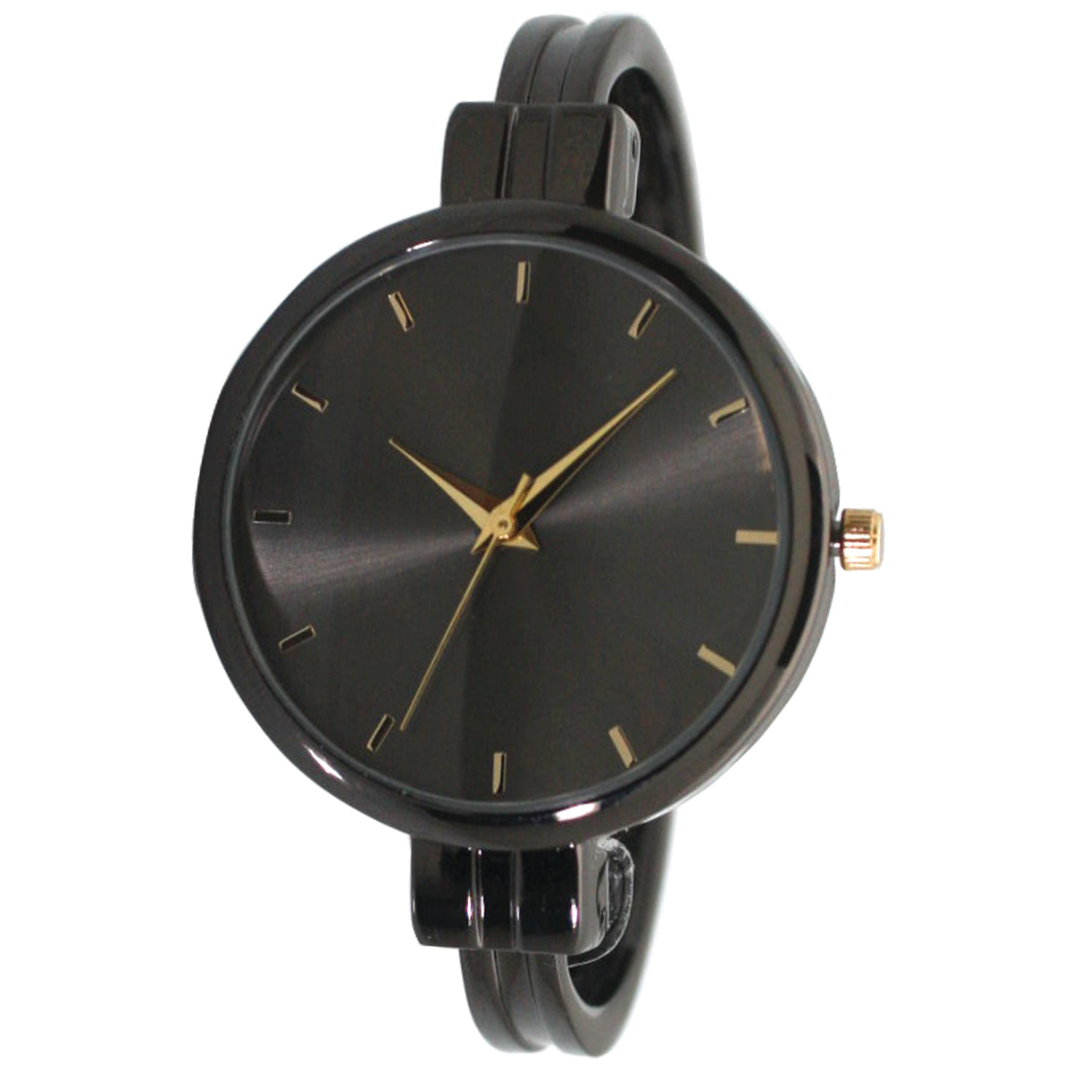 6 Metallic Cuff Bangle Watch – Time World