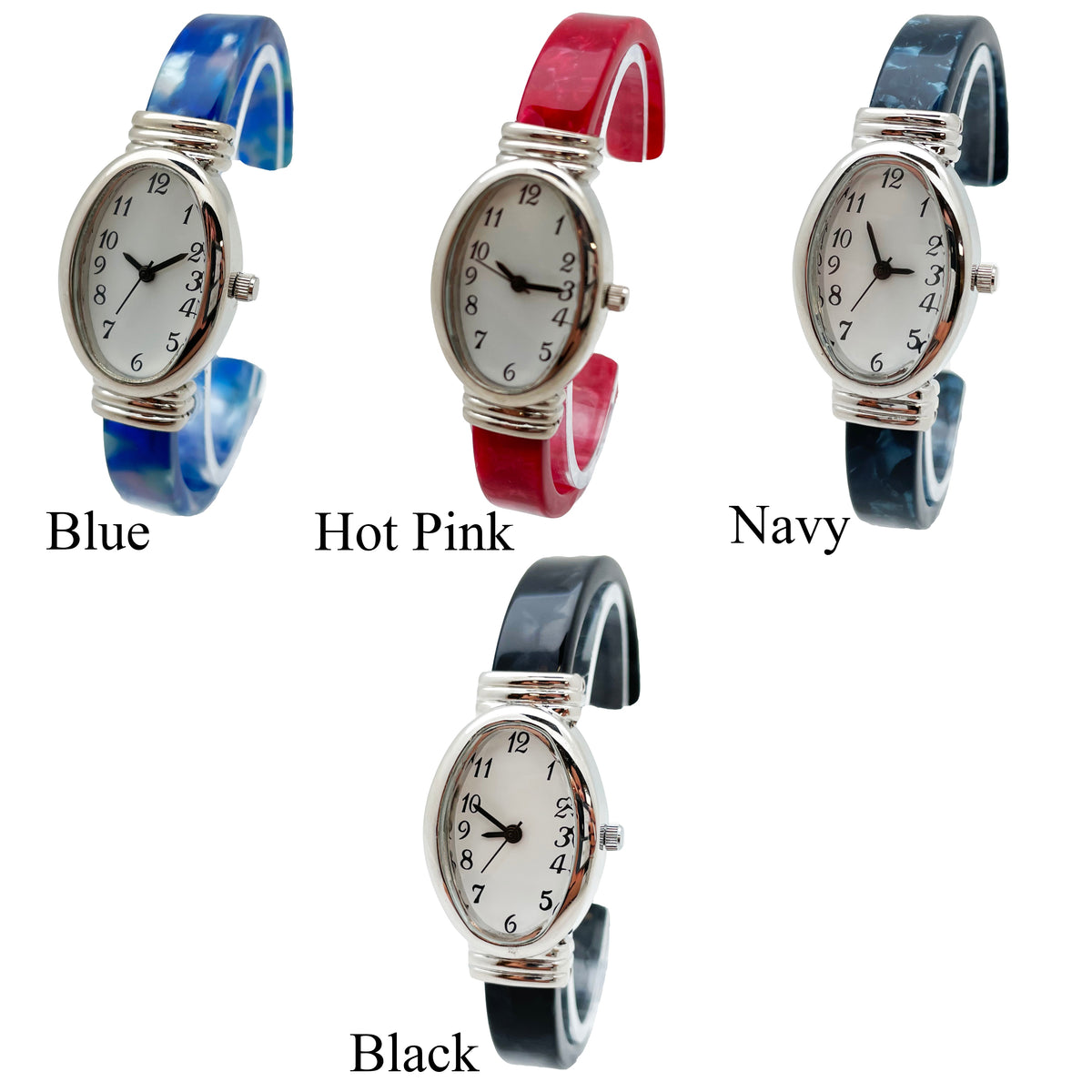 6 Resin Bangle Watches – Time World